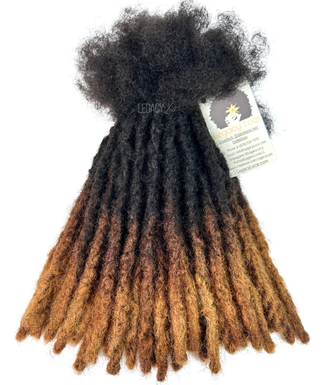 Medium Width Interloc'd Loc Extensions Color Honey Tip Variants(CUSTOM ...