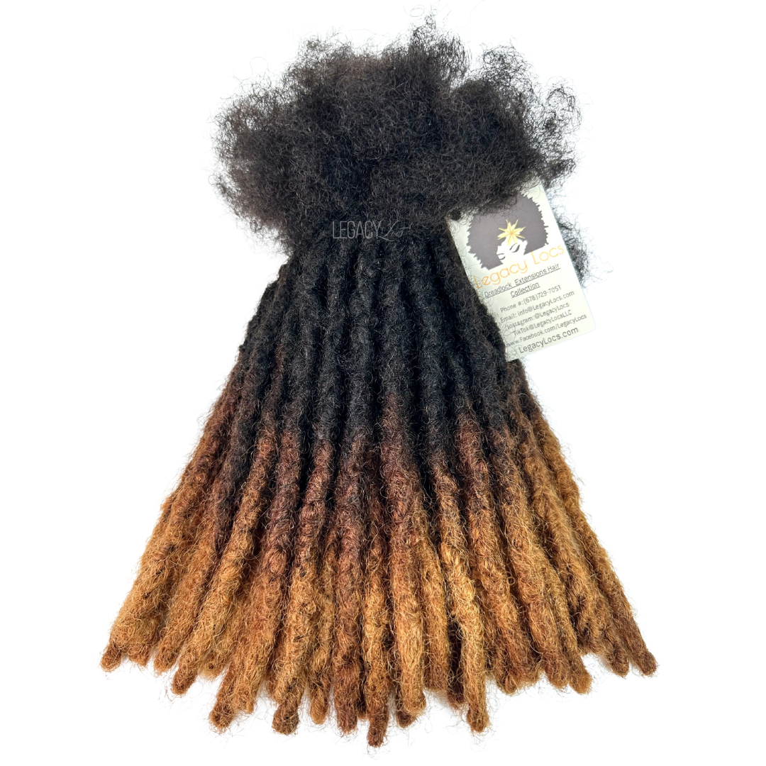 Small Width Interloc'd Loc Extensions Color Honey Tip Variants(CUSTOM ...