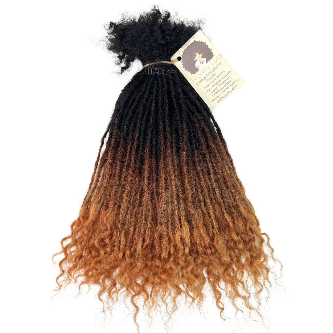 Micro Width Interloc'd Coil Loc Extensions Color Honey Tip Variants(CU ...