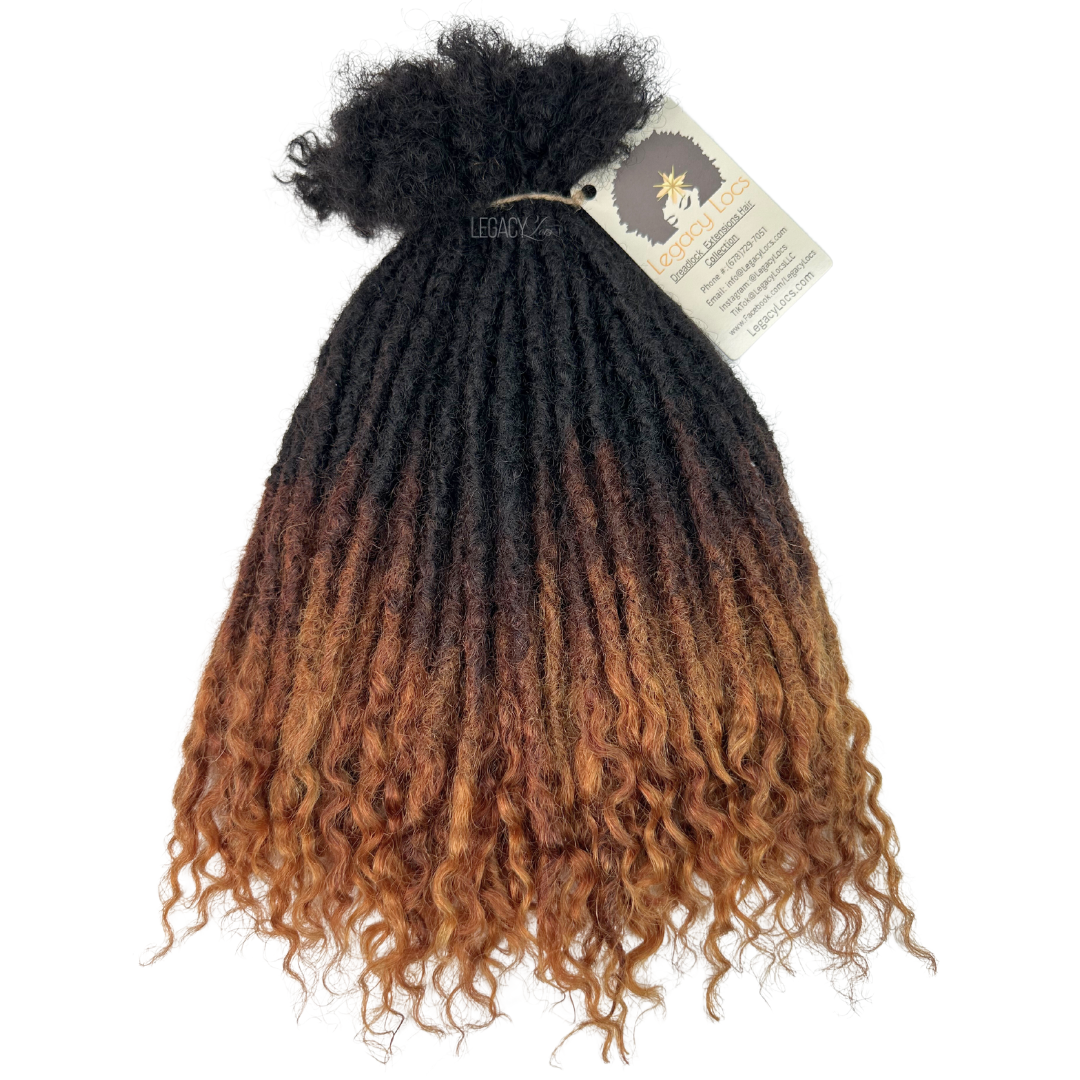 Small Width Interloc'd Coil Tip Loc Extensions Color Honey Tip Variant ...