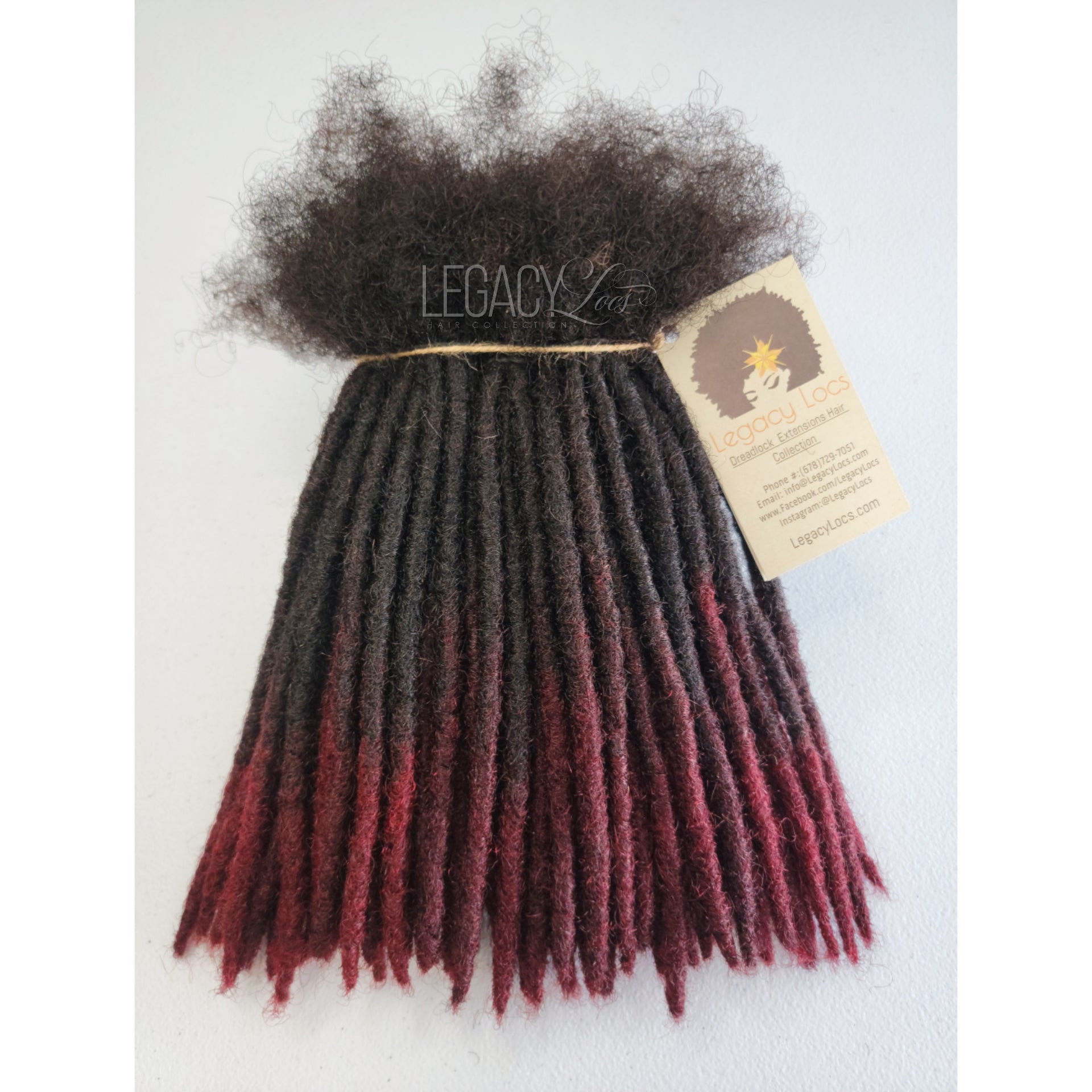 Medium Width (Color #1b/Ruby Red Tips) (PRE-ORDER) – Legacy Locs
