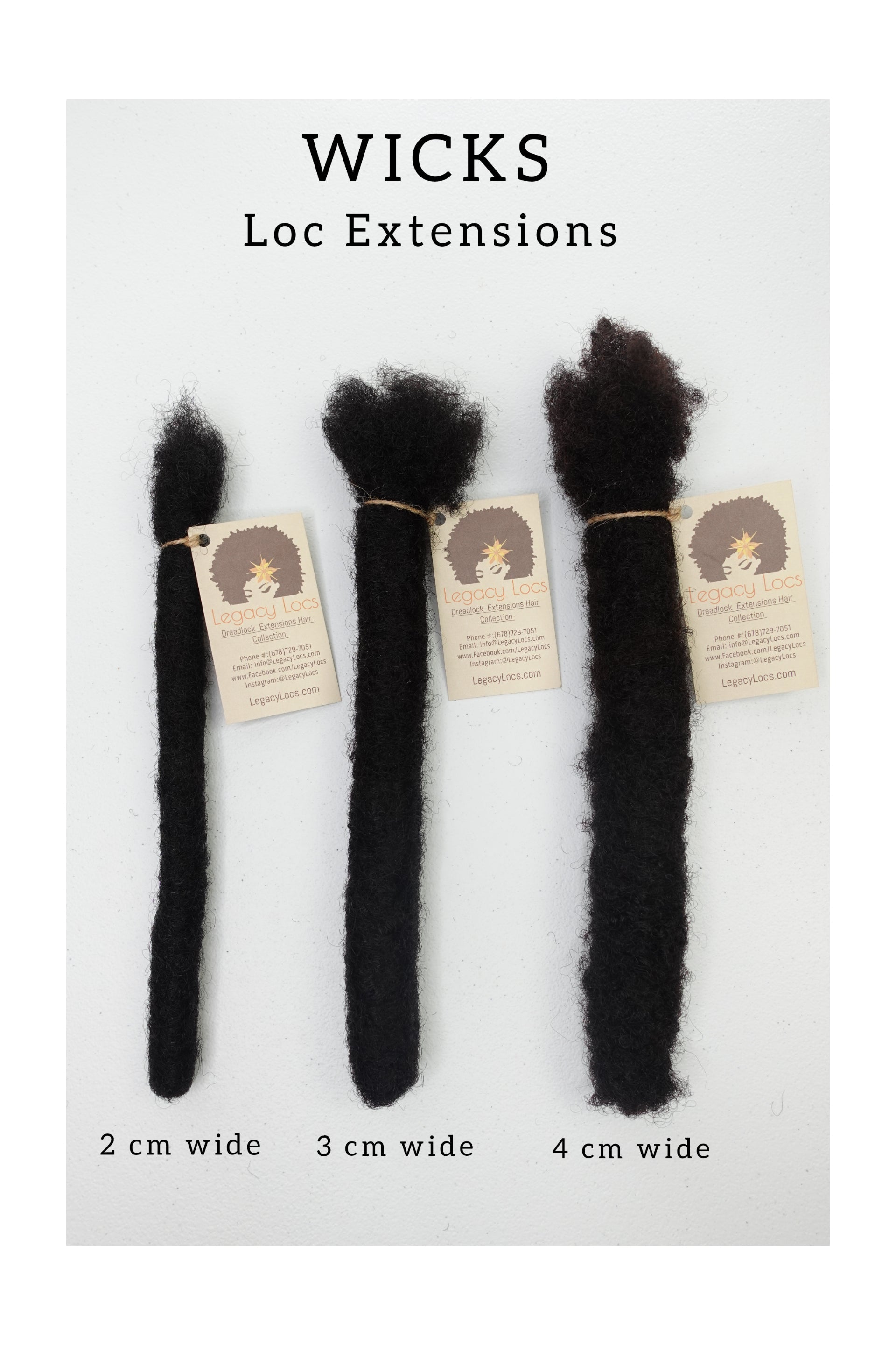 Wicks (XXL Width) Human Loc Extensions (CUSTOM PRE-ORDER /SHIPS IN 2-6 ...